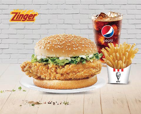 Sandwich Zinger Combo | Individual | KFC Menu : KFC Trinidad & Tobago